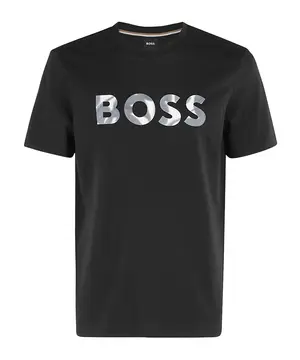Hugo Boss Logo-print Cotton T-shirt - Black