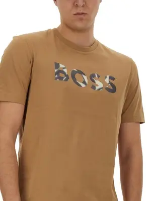 Hugo Boss Logo Printed Crewneck T-shirt