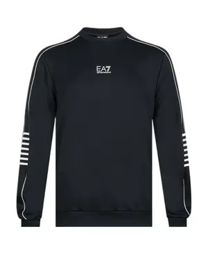 EA7 Letter Logo Hoodie - Black