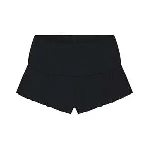 SKIMS Sleep Henley And Foldover Short Set | Black