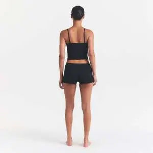 SKIMS Sleep Cami Top Set | Black