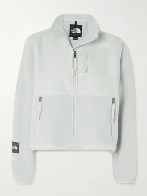The North Face Denali Re-grind Recycled-shell And Recycled-fleece Jacket - Gray