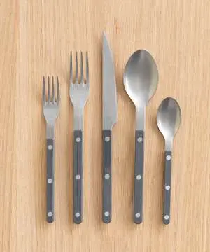 SABRE Bistro Vintage Finish Cutlery Set - Grey
