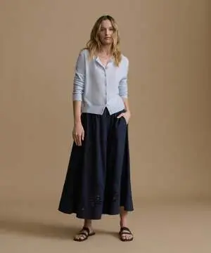 Jenni Kayne Broderie Lauren Skirt - Navy