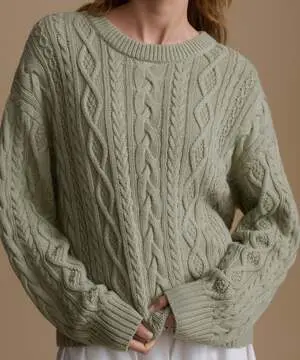 Jenni Kayne Aire Crewneck Sweater - Sage