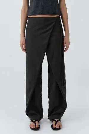 ST. AGNI Wrap Rouleau Pants