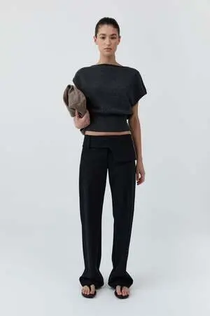 ST. AGNI Belt Detail Pants