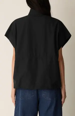 Eileen Fisher High Collar Vest