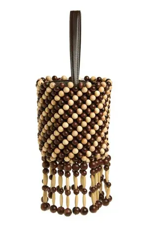 Rabanne Beaded Shoulder Bag With Fringe Detail