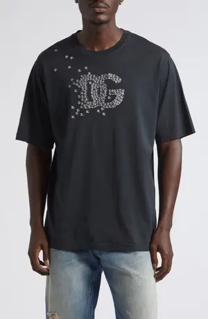 Dolce & Gabbana Logo Appliqué Cotton T-shirt