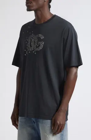 Dolce & Gabbana Logo Appliqué Cotton T-shirt