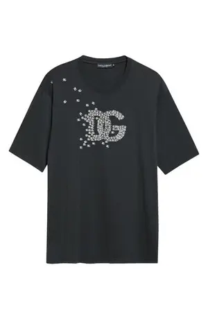 Dolce & Gabbana Logo Appliqué Cotton T-shirt