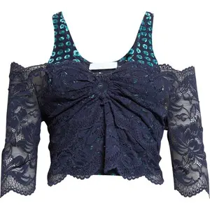 Rabanne Trompe L'oeil Lace Top