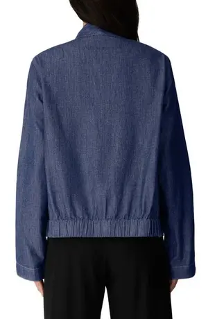 Eileen Fisher Organic Cotton Curved Front Jacket