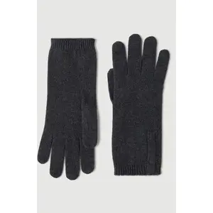Brunello Cucinelli Cashmere Knit Gloves With Monili - Lignite