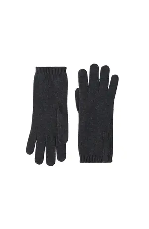 Brunello Cucinelli Cashmere Knit Gloves With Monili Embellishment