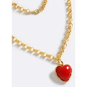 EMMA PILLS Hot Hearts Necklace - Red