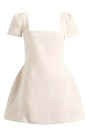 Oddmuse Square Neck Puff Sleeve Fit & Flare Minidress
