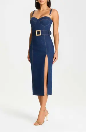 NADINE MERABI Jenna Denim Dress