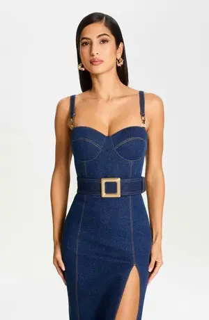 NADINE MERABI Jenna Denim Dress