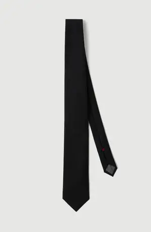 Brunello Cucinelli Virgin Wool Tie Black