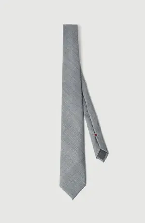 Brunello Cucinelli Virgin Wool Tie - Medium Grey