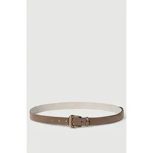 Brunello Cucinelli Suede Belt With Monili - Brown
