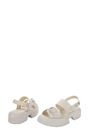 Melissa Slingback Platform Sandal - Beige