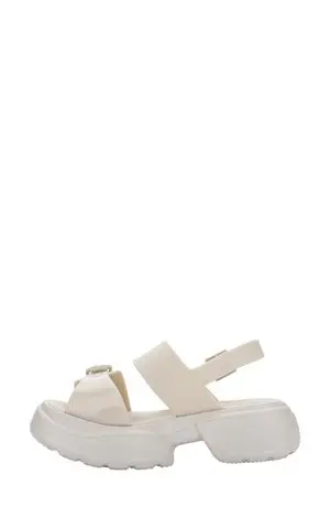 Melissa Slingback Platform Sandal - Beige