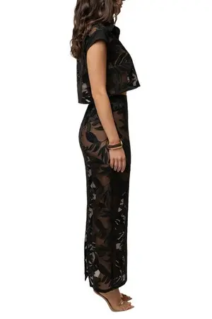 JLUXLABEL Bali Nights Embroidered Cropped Top
