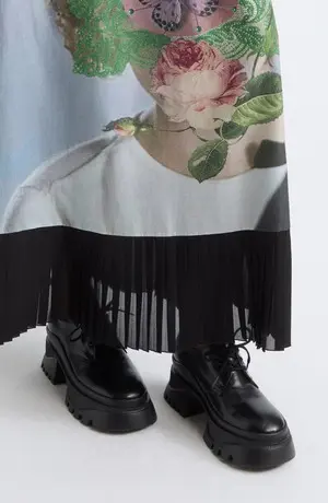 Undercover Printed Cotton Blend Skirt