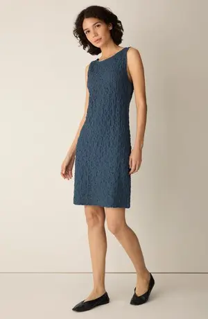 Eileen Fisher Bateau Neck Knit Dress