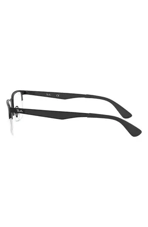 Ray-ban 54mm Semi Rimless Rectangular Optical Glasses