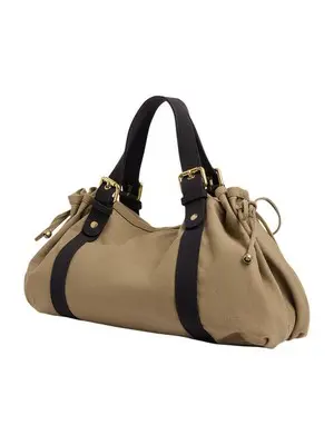 Gerard Darel Bicolor 24h Canvas Handbag
