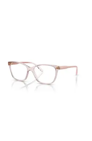 VOGUE EYEWEAR 53mm Rectangle Optical Glasses - Pink
