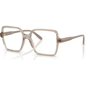 VOGUE EYEWEAR 53mm Square Optical Glasses Brown
