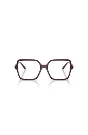 VOGUE EYEWEAR 53mm Square Optical Glasses - Red