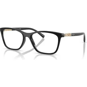 VOGUE EYEWEAR 51mm Rectangle Optical Glasses - Black