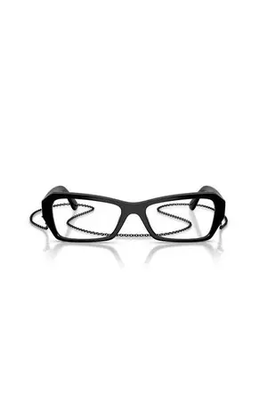 VOGUE EYEWEAR 54mm Butterfly Optical Glasses - Black