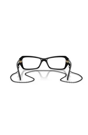 VOGUE EYEWEAR 54mm Butterfly Optical Glasses - Black