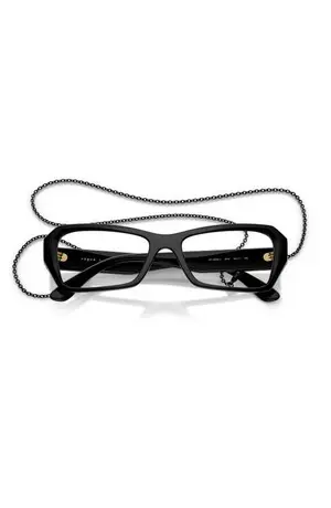 VOGUE EYEWEAR 54mm Butterfly Optical Glasses - Black