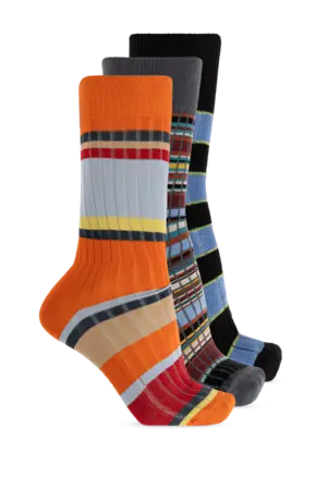 Paul Smith Three-pack Of Cotton Socks - Multicolour