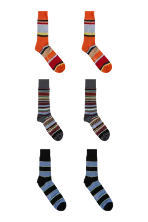 Paul Smith Three-pack Of Cotton Socks
