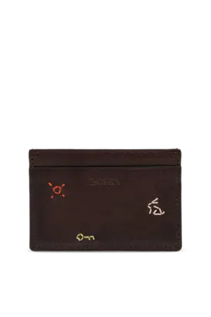 Paul Smith Leather Card Holder - Brown