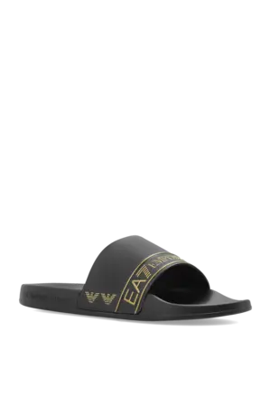 EA7 Rubber Flip-flops With Logo