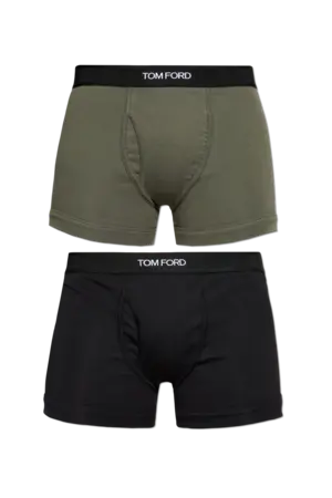 TOM FORD Two-pack Of Cotton Boxers - Multicolour