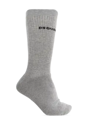 Dsquared2 Socks With Logo - Grey