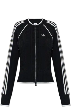 ADIDAS ORIGINALS Cardigan With Detachable Hood - Black