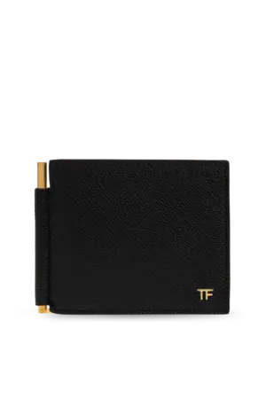 TOM FORD Leather Card Holder - Black
