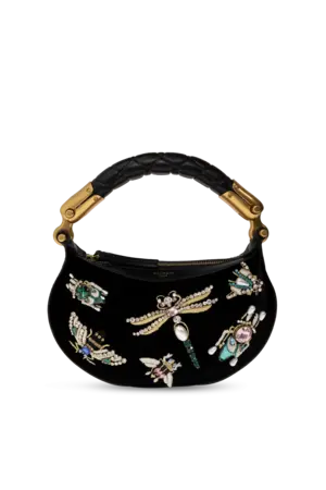 Balmain Velvet Bag "ebene Mini - Black